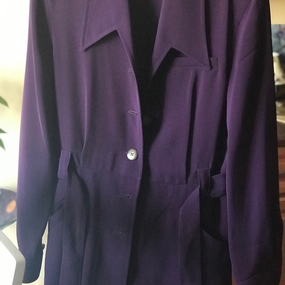Jackets & Coats | Purple Plum Belted Jacket | Poshmark